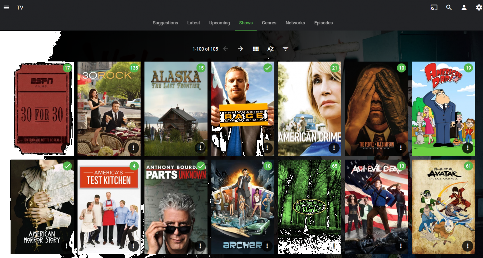 Library Primary image TV - General/Windows - Emby Community