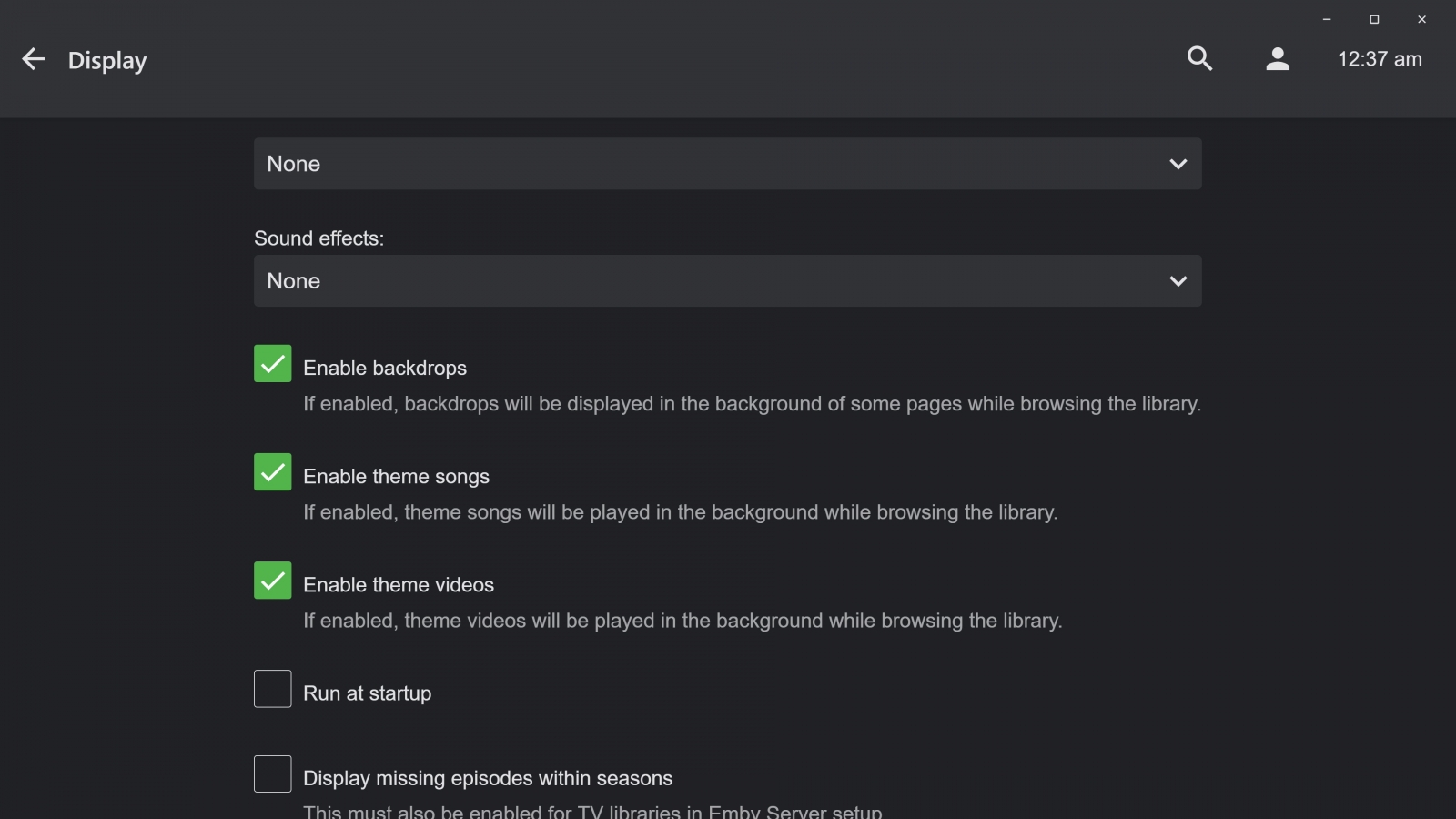 How to enable background fanart in 'All Movies' and other sections ...