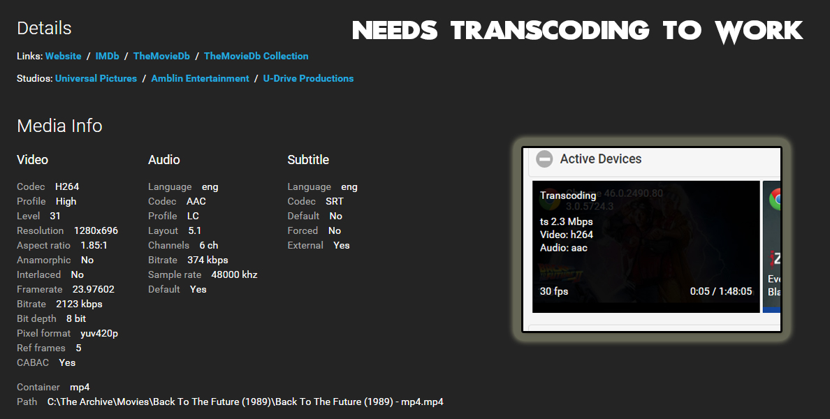 Stopping the Server Transcoding - General/Windows - Emby Community