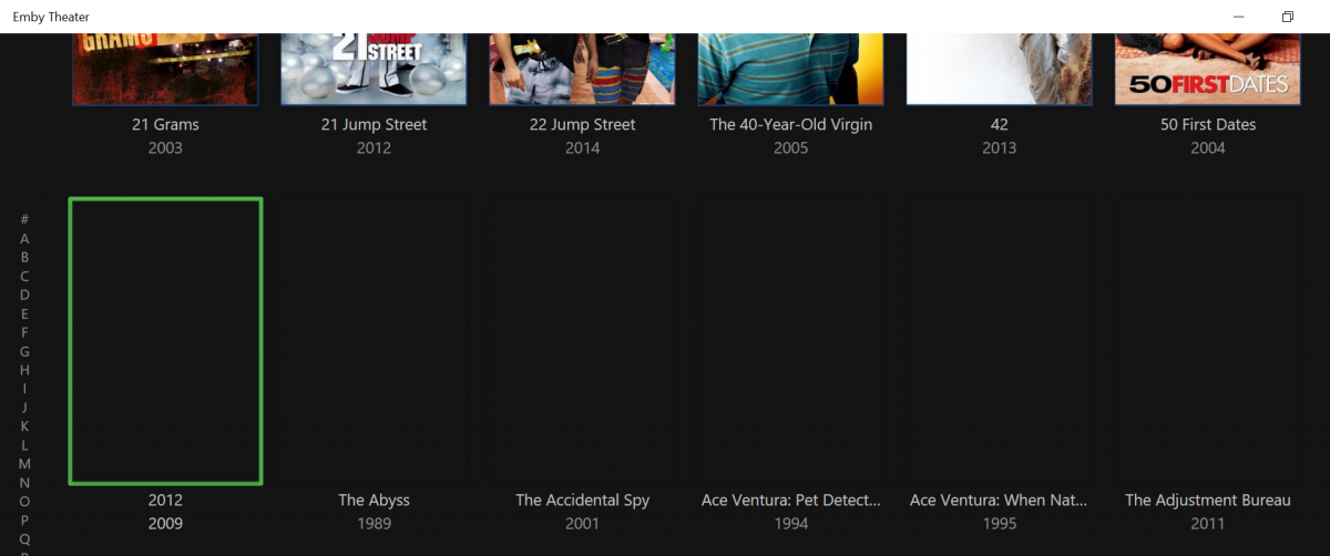 Cover Art for Emby Theater Not All Displayed - Windows & Xbox - Emby ...
