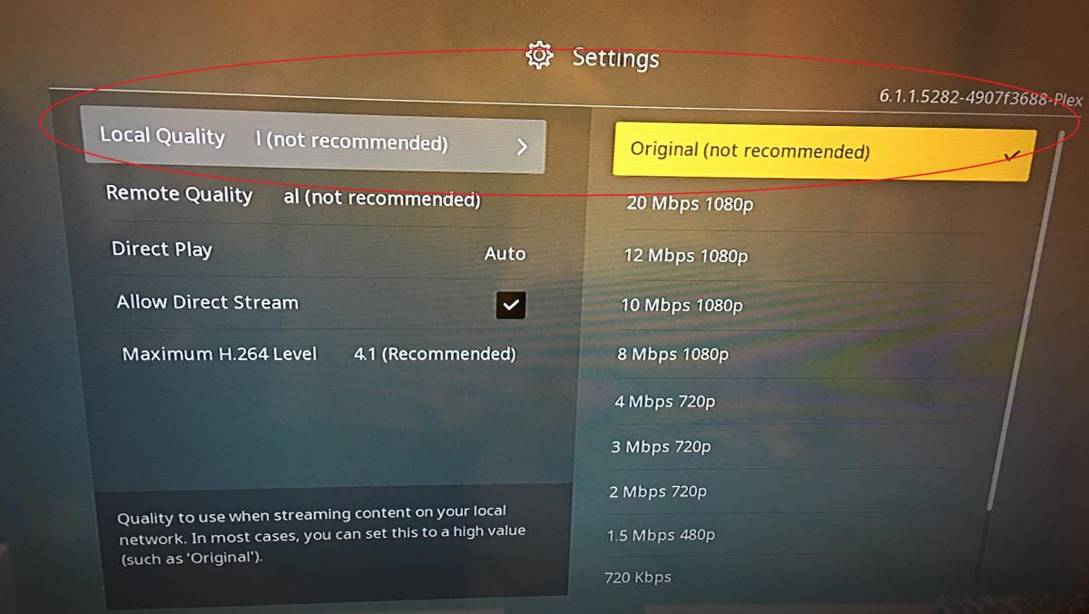 Original Quality - Where is the option please? - Roku - Emby Community
