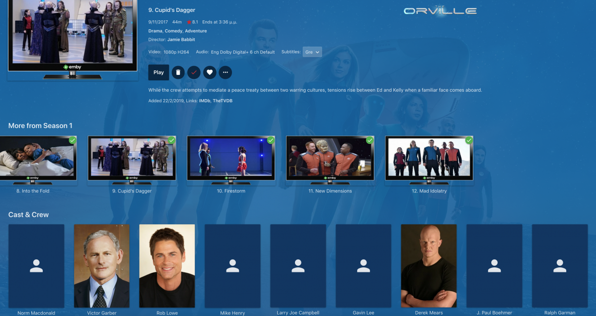 Cast & Crew Metadata not loading for individual episodes - General ... Cast & Crew Metadata not loading for individual episodes - General ...