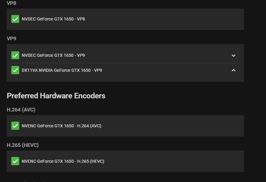 hardware transcoding what am i doing wrong - General/Windows - Emby ...