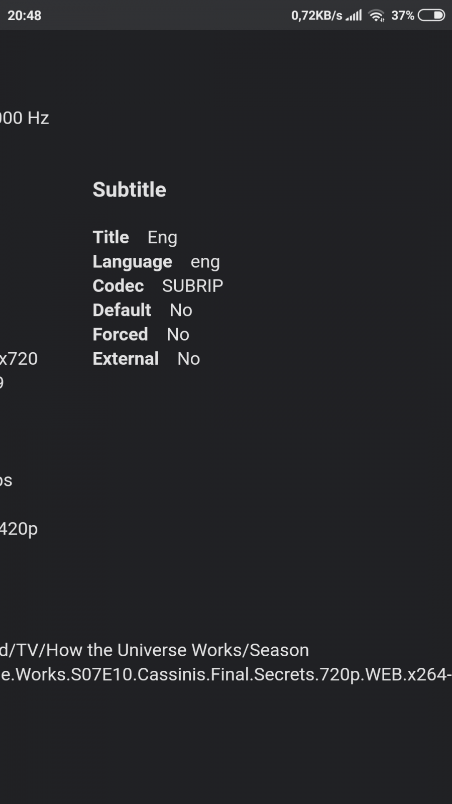 Cosmetic issue: long dash/spaceless paths breaks the view in Emby apps ...
