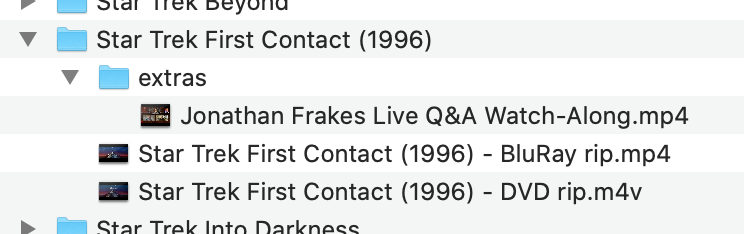 Extras/Specials/Deleted scenes and movies with multiple versions ...