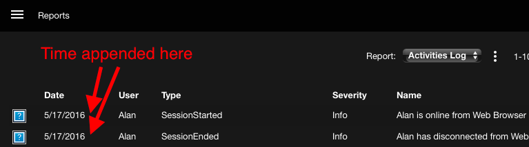 Repost: Activity Logs display time - General/Windows - Emby Community