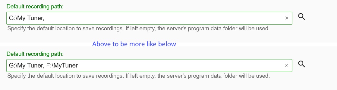 Feature Request: Multi-Default Recording Folder - Feature Requests - Emby Community