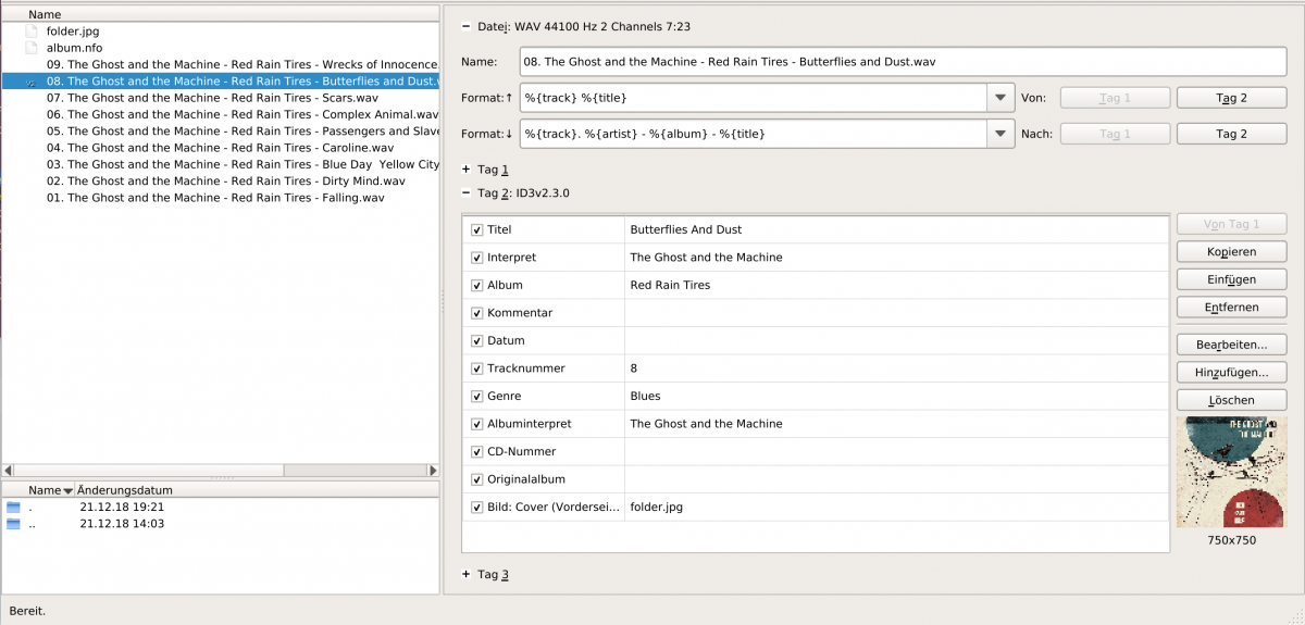 Wav files and metadata hassle - General/Windows - Emby Community