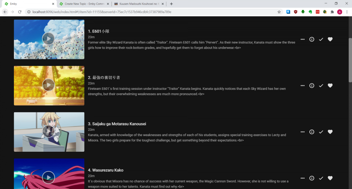 Anime Plugin - Episode Titles Romaji and Japanese - General/Windows ...