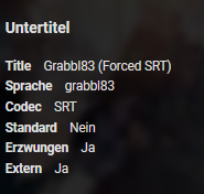 Naming multiple same-language subtitles - General/Windows - Emby Community