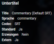 Naming multiple same-language subtitles - General/Windows - Emby Community