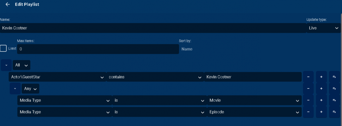 New Plugin: Smart Playlists - Plugins - Emby Community