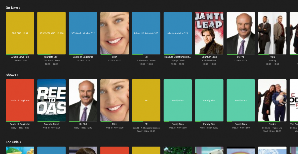 TV Station Icons and Program Images - Live TV - Emby Community