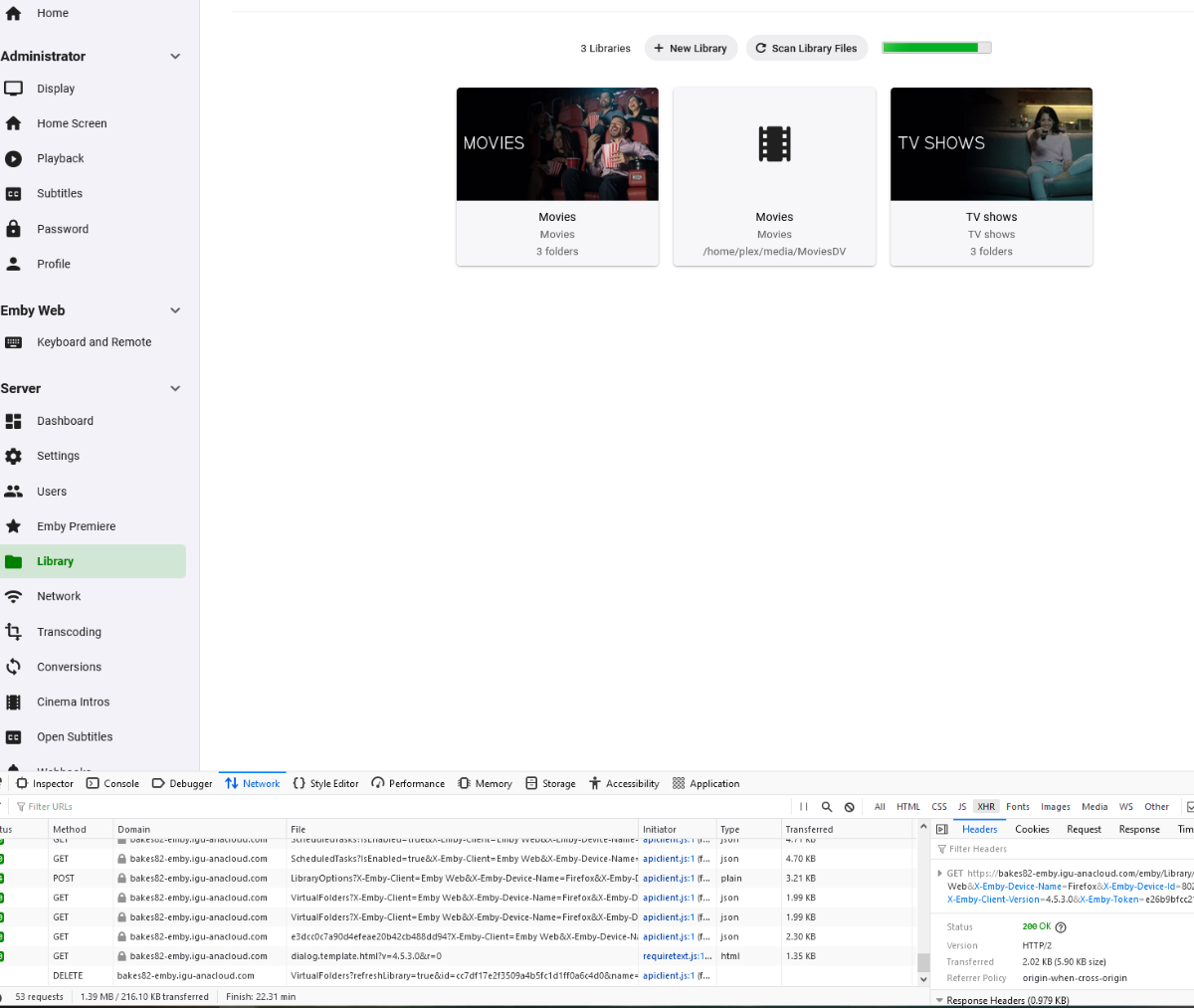 Ui Doesnt Show Progressnotification When Doing Ajax Calls Generalwindows Emby Community 
