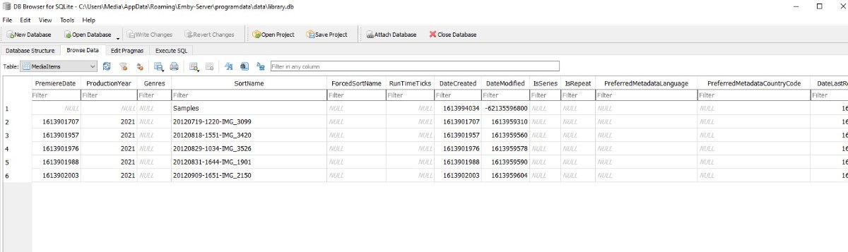 Photos - Sort by title not working? - General/Windows - Emby Community