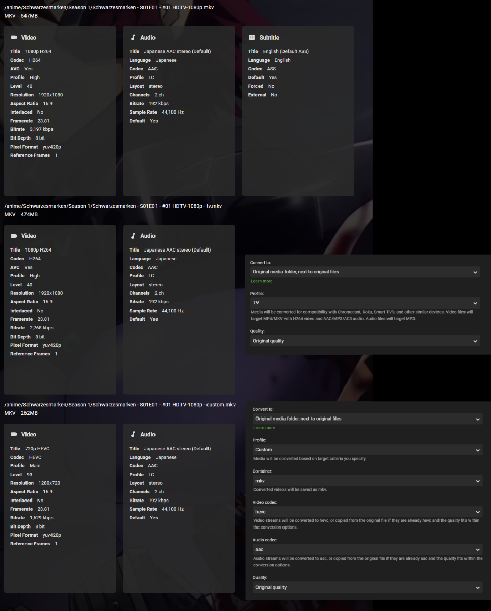 HEVC Conversion results in wrong resolution - General/Windows - Emby ...