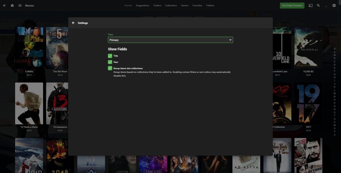 Show collections and non-collections? - General/Windows - Emby Community