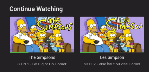 Duplicate items in "Continue Watching" - General/Windows - Emby Community