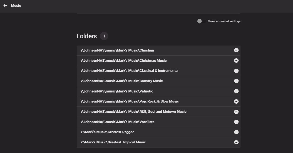 Deleting a Folder from Music Library when there are More than 10 ...
