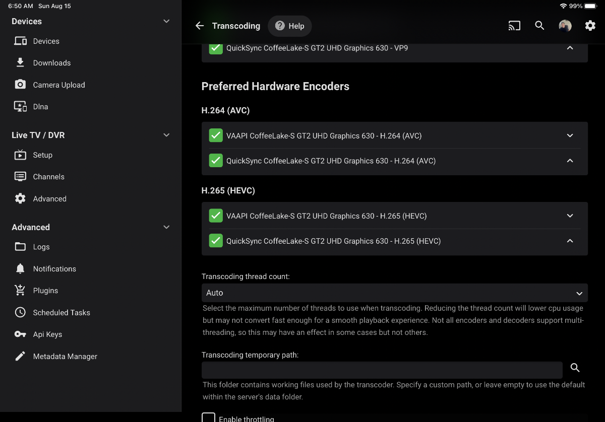 Transcoding question - General/Windows - Emby Community