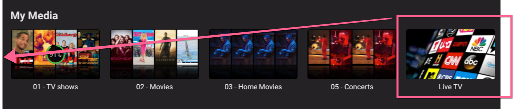 Is there a way to reorder the icons in `My Media`? - Linux - Emby Community