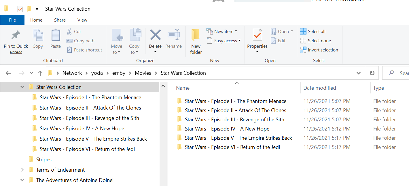 Library organization and collections - General/Windows - Emby Community