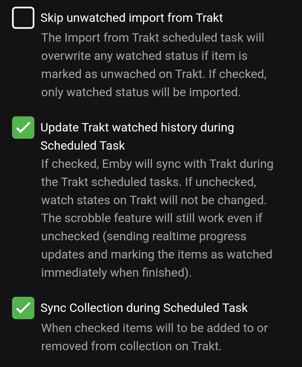 Trakt plugin - General/Windows - Emby Community