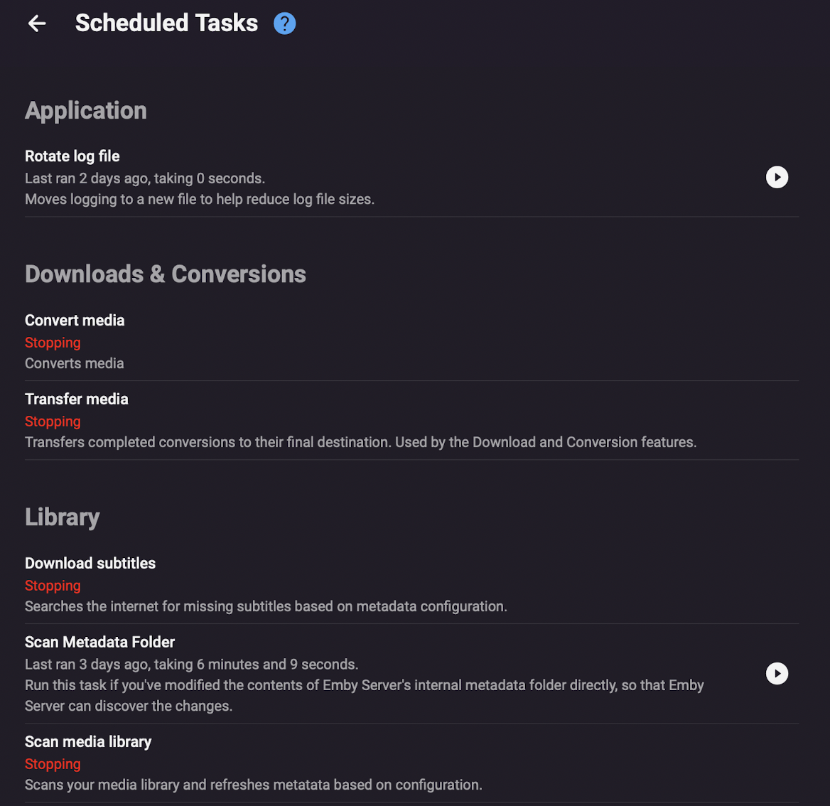 Lost power to my NAS and now my libraries won't update - Linux - Emby Community