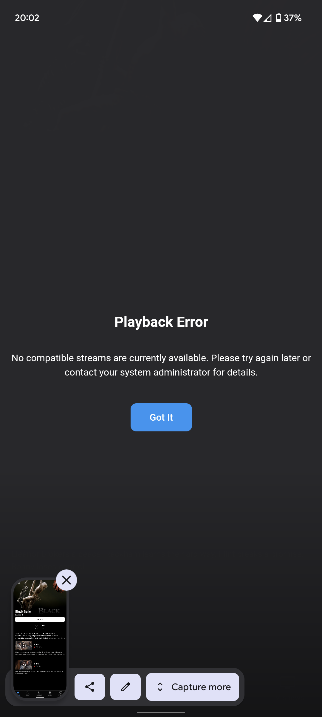 Playback Error No Compatible Streams Android Emby Community 