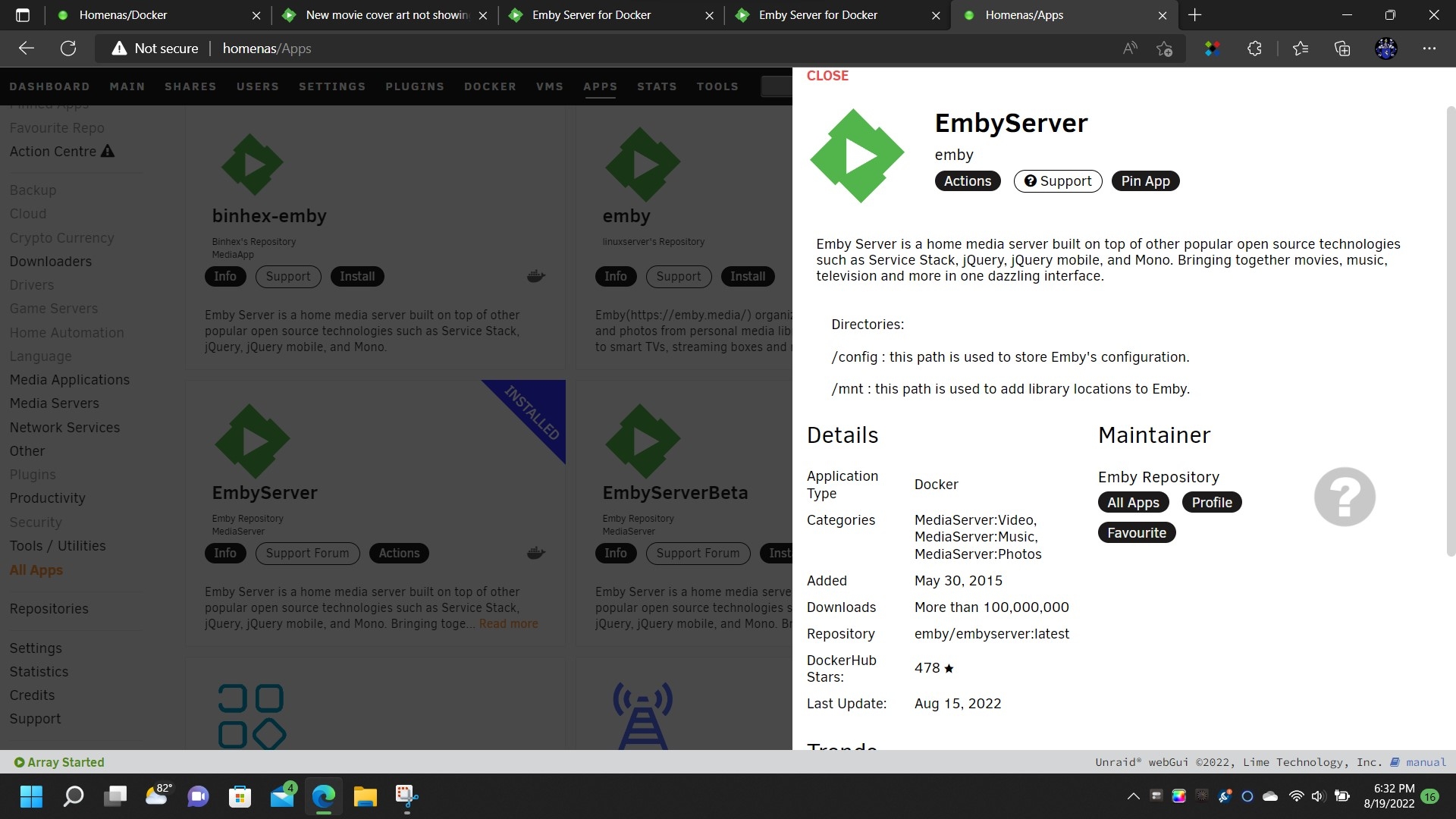 New movie cover art not showing up, was before update. - Linux - Emby Community
