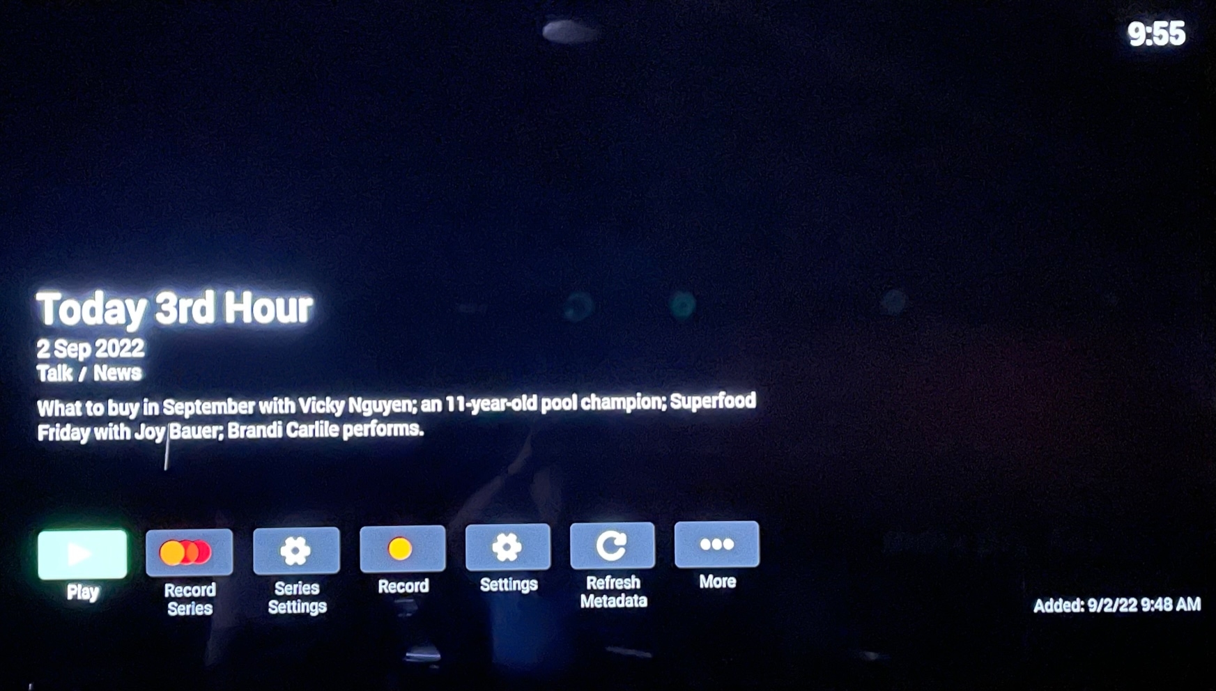 Emby Theater playback of a program while recording - Windows & Xbox - Emby Community