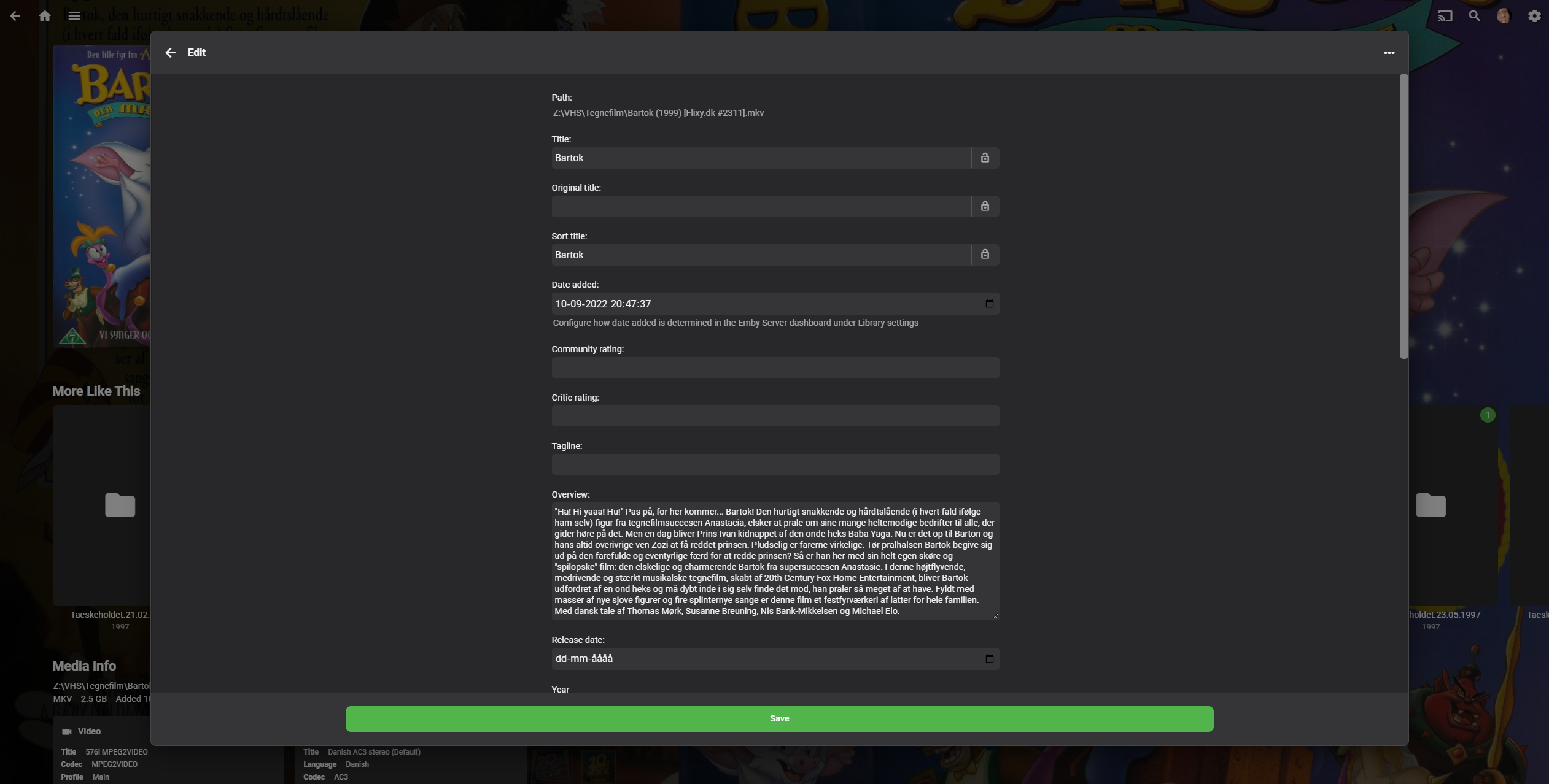 Creating a custom metadata-retrieving plugin - Plugins - Emby Community