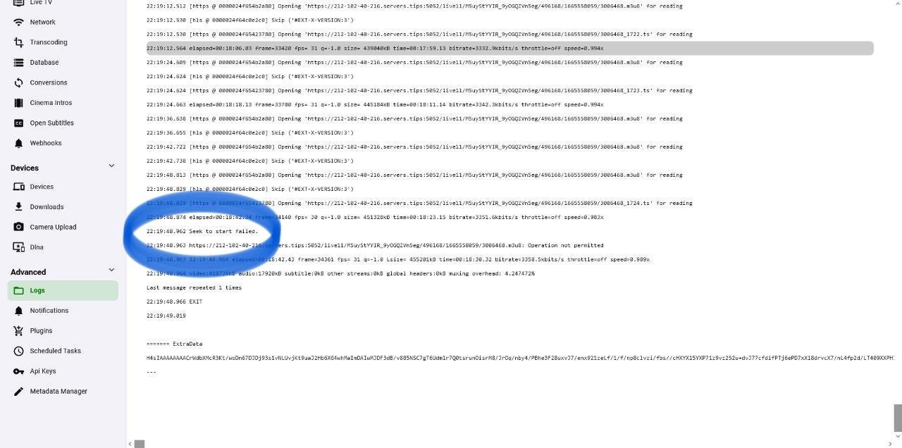 Recording ended early - General/Windows - Emby Community