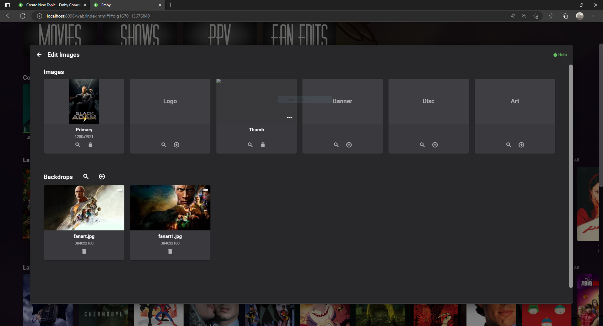 FanArt complications with fetching images. - General/Windows - Emby ... FanArt complications with fetching images. - General/Windows - Emby ...