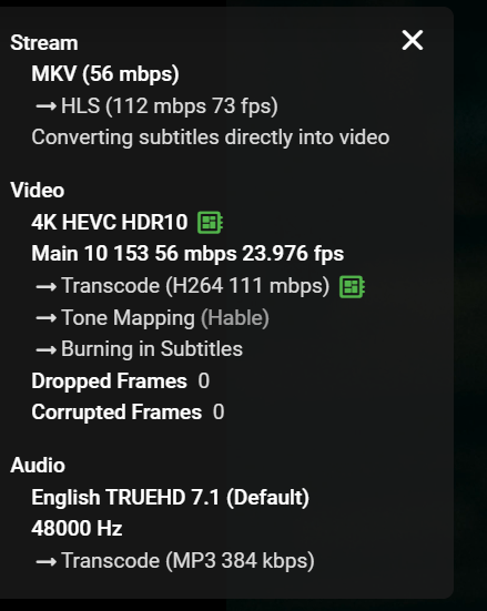 4k HEVC HDR Play stuck - General/Windows - Emby Community