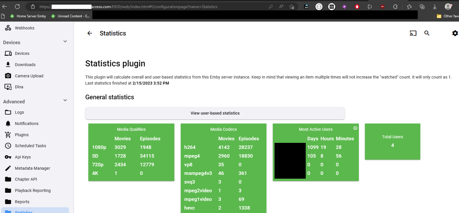 Statistics Plugin - Plugins - Emby Community
