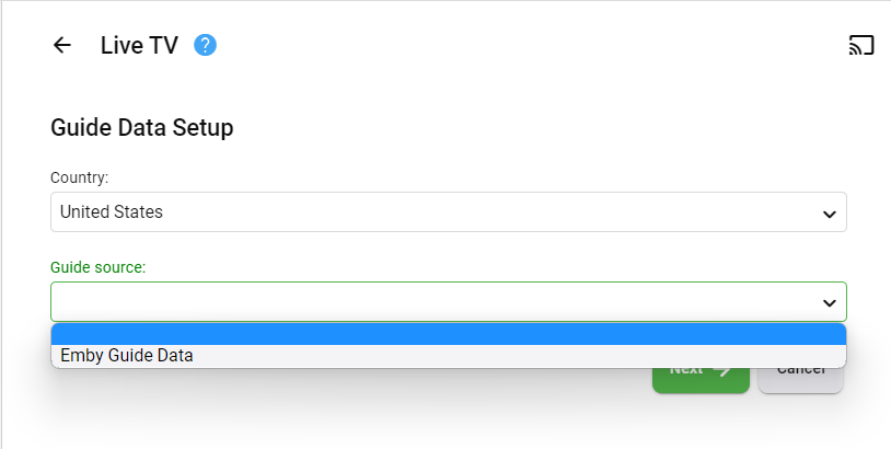 Version 4.7.11.0 Guide Source Issue - Live TV - Emby Community