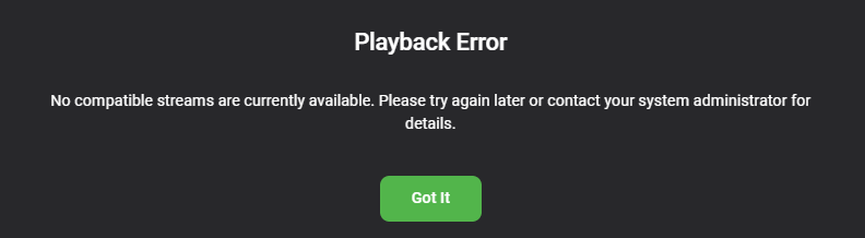 Internet radio playback error depending on library type - Linux - Emby ...