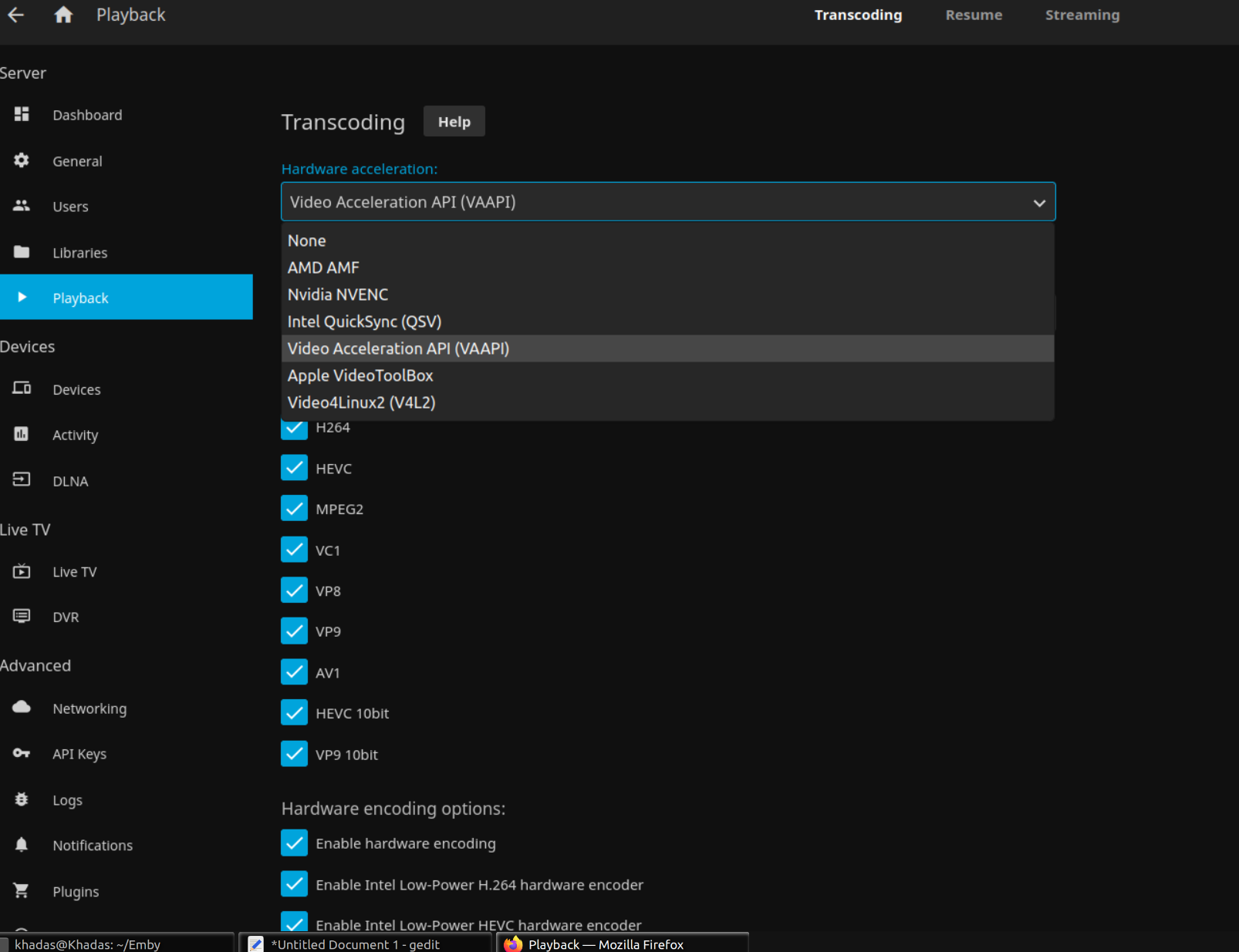 How to port ARM Mali-G610 graphic hardware support to Emby in Docker? - Linux - Emby Community