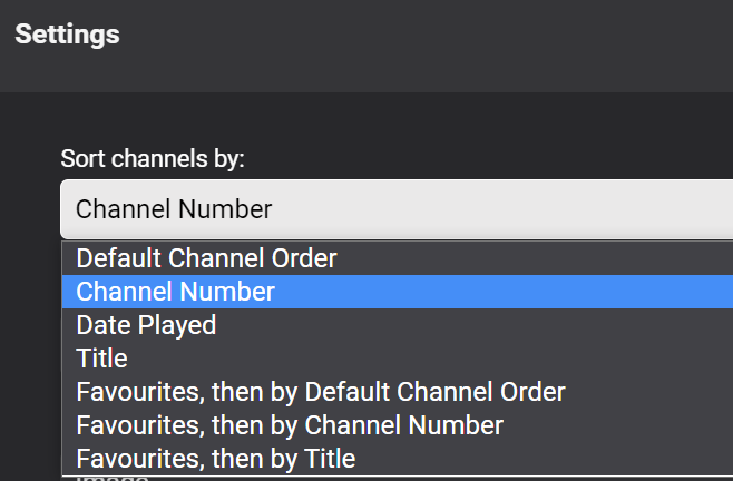 How to put channels in alphabetical order - General/Windows - Emby ...