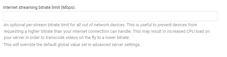 Reducing bitrate due to quality setting - Linux - Emby Community