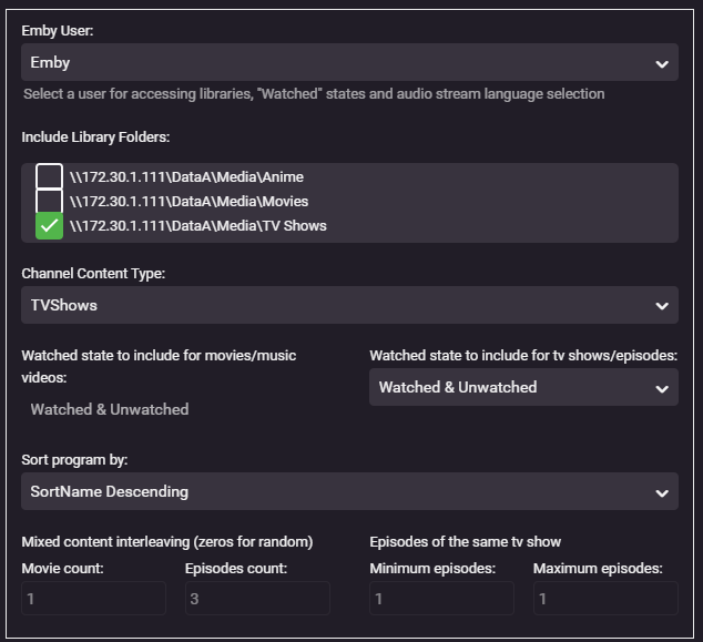 VirtualTV plugin - Page 91 - Plugins - Emby Community