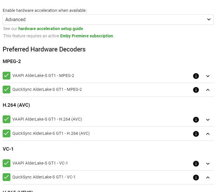 Docker can't see hardware acceleration intel gen 13 - Linux - Emby ...