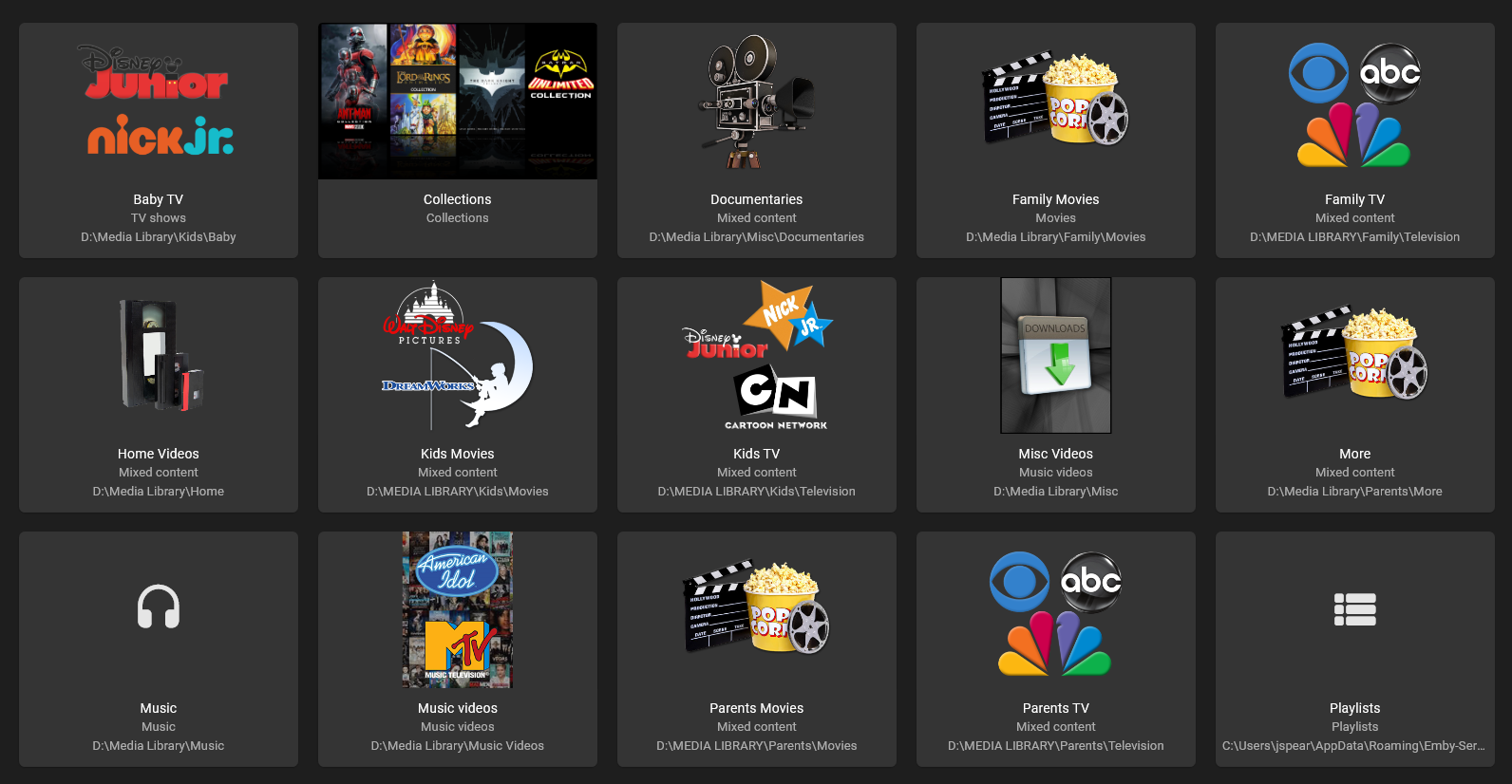 how TV shows are displayed - General/Windows - Emby Community