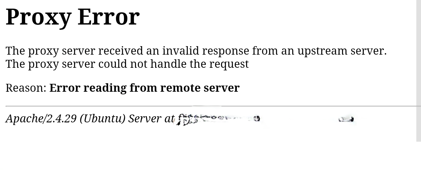 Emby proxy error (crashing?) - Linux - Emby Community