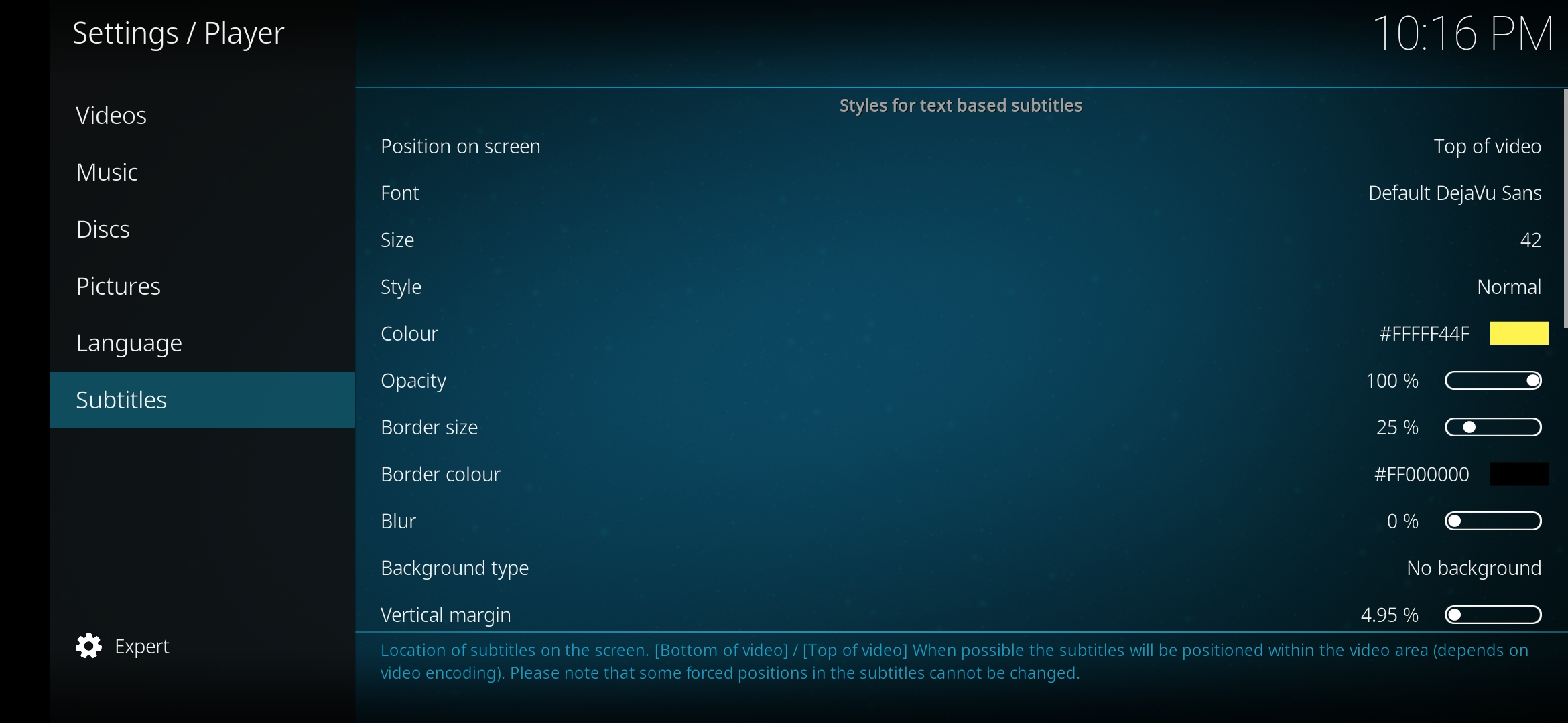 Sous-titre en haut substile un up. - General/Windows - Emby Community