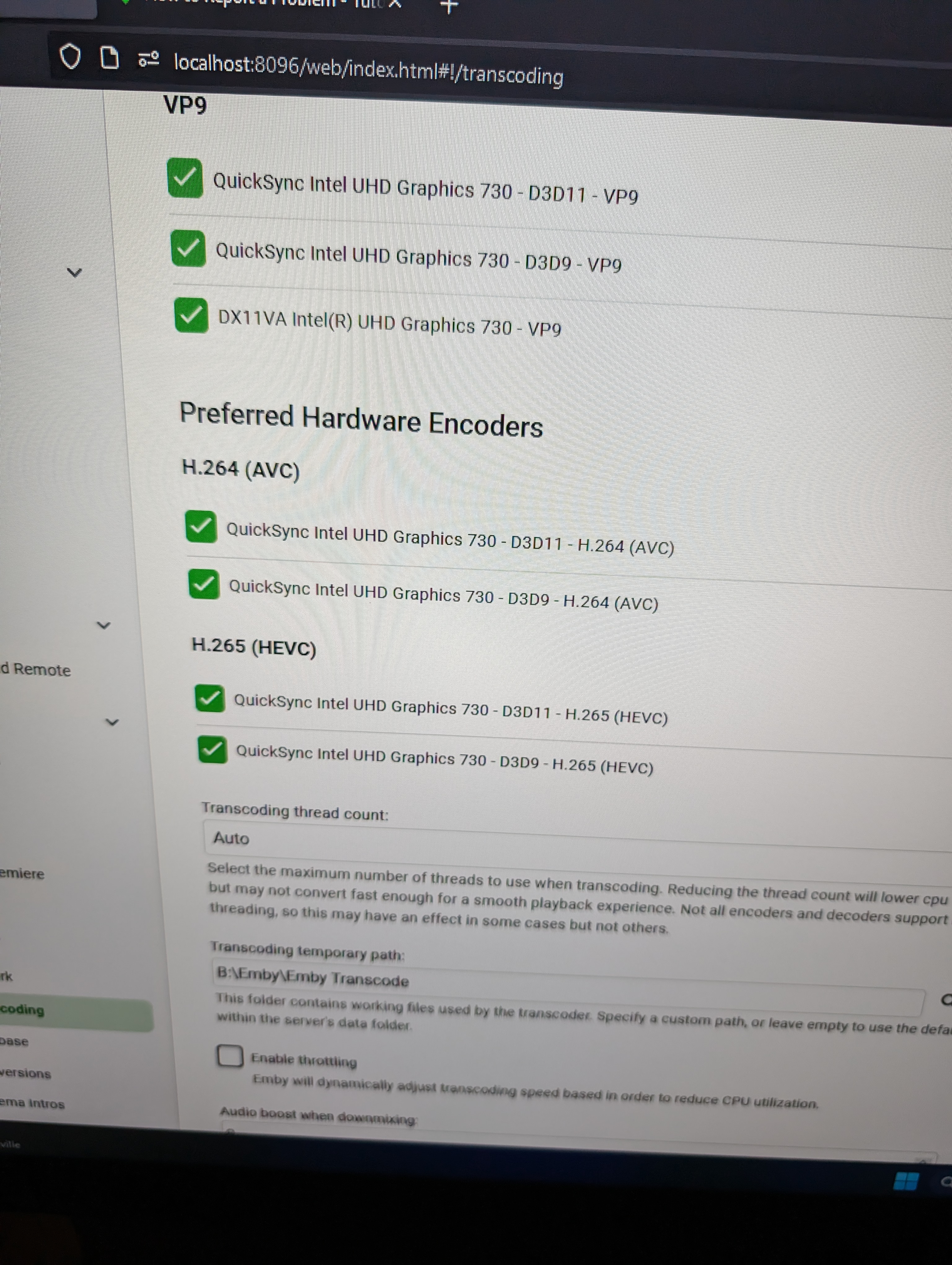 Video and audio pauses when transcoding - General/Windows - Emby Community
