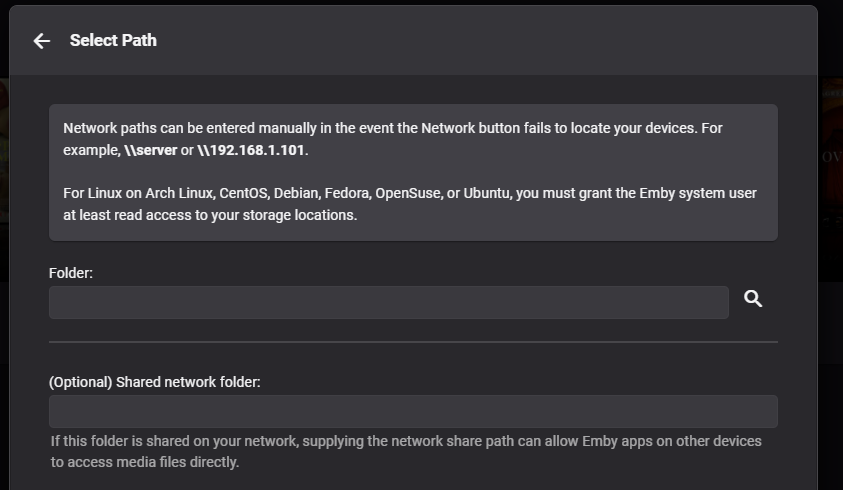 Truenas Scale Smb Shared Library And How To Access From Emby Server Linux Emby Community 