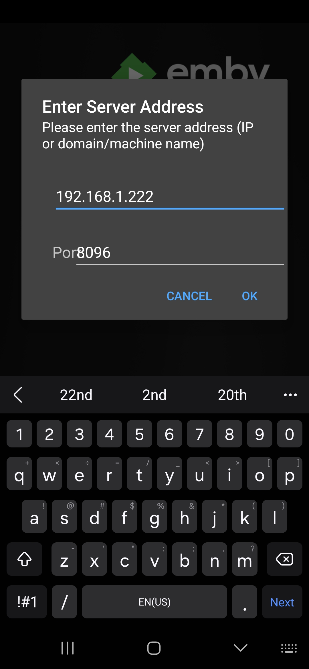 Help with Android app login - General/Windows - Emby Community