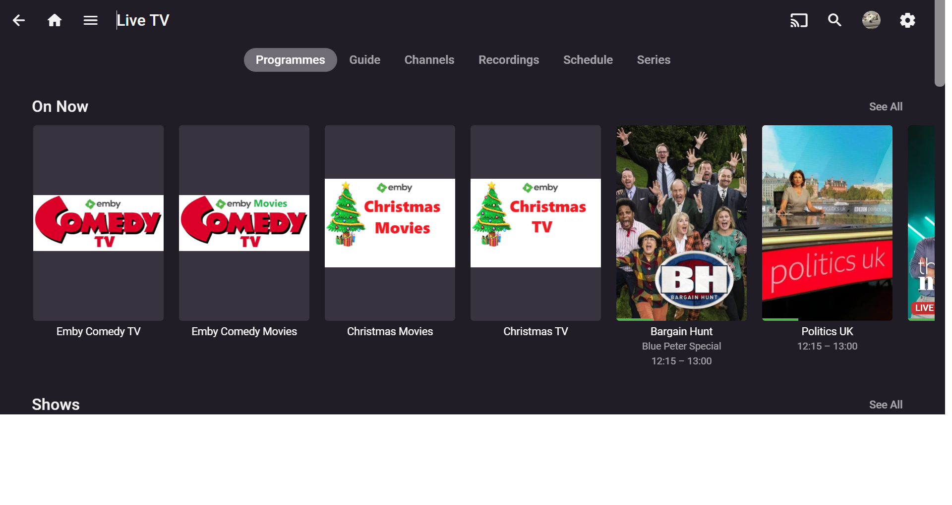 VirtualTV plugin - Plugins - Emby Community
